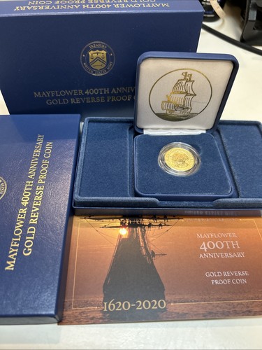 2020 Mayflower Voyage 400th Anniversary Gold Reverse Coin Proof Set | eBay