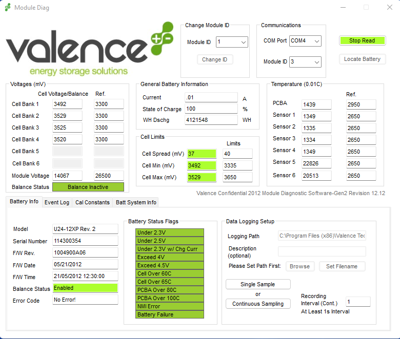 Valence U24-12XP Li-ion Battery | eBay UK