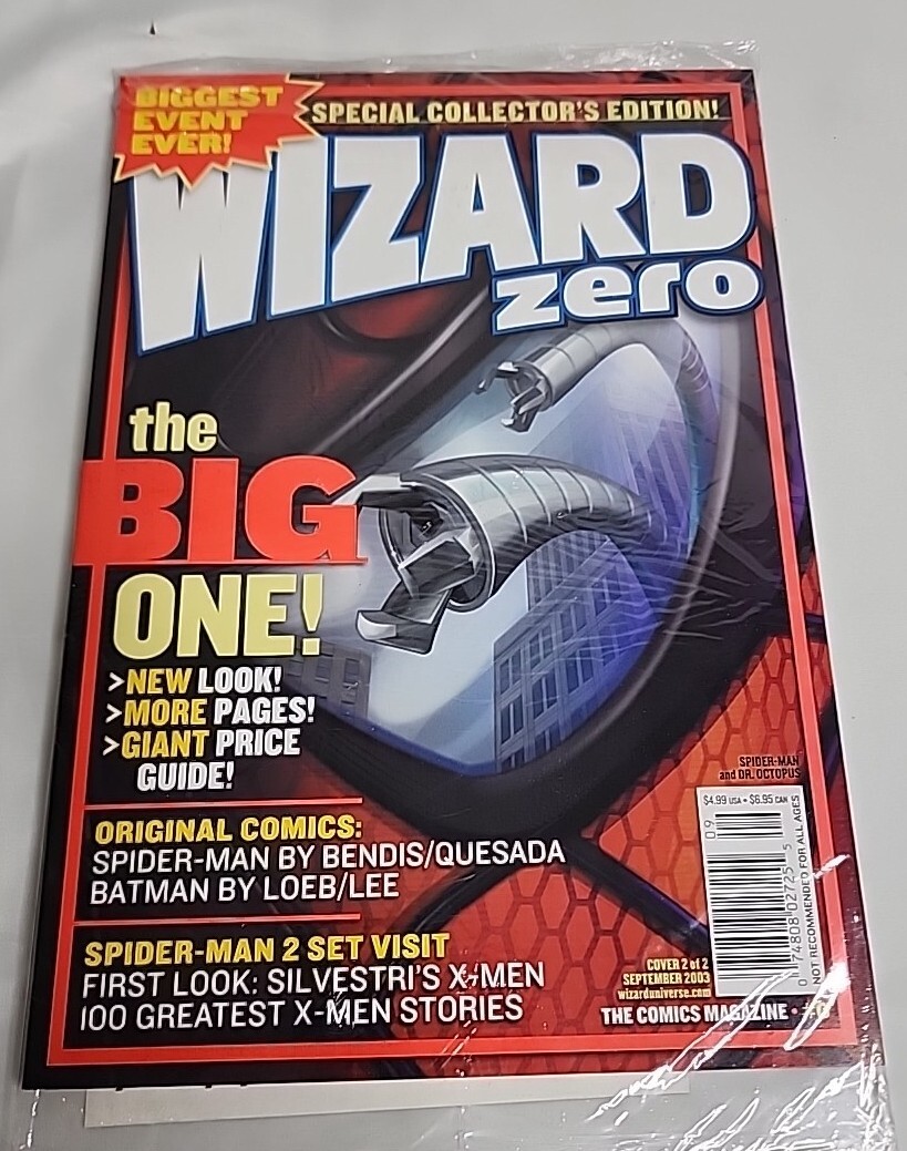 Wizard the Guide to Comics Zero #0 Variant Cover Spider-Man SEP 2003 ...