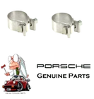 Genuine Porsche 986 Boxster Pair MUFFLER Exhaust Pipe Clamps x 2 ...