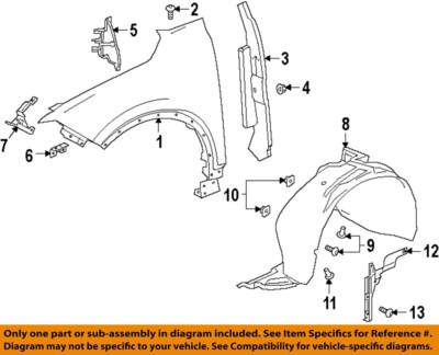 GM OEM 17-23 Acadia,Blazer,XT5 Fender Fender Components-Splash Shield ...