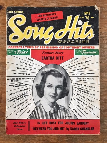 Vintage Song Hits Magazine Popular music lyrics, May 1954 Jo Stafford ...