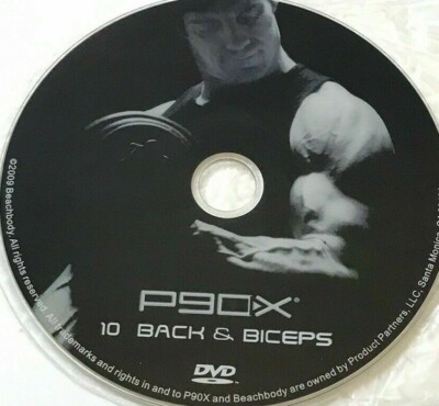 P90X 10 BACK & BICEPS Home Fitness Workout DVD Replacement Disc Ships ...