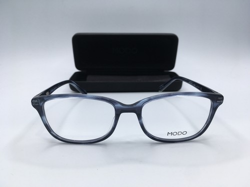 Modo 6523 Women's Blue Black Frame Demo Lens Square Eyeglasses 51MM ...