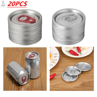 20Pcs Aluminum Soda Beer Drink Can Lid Top Beverage Pulling Ring Cover ...