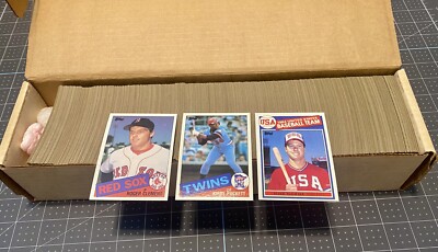 1985 Topps Baseball Complete Set MINT. CS854 | eBay
