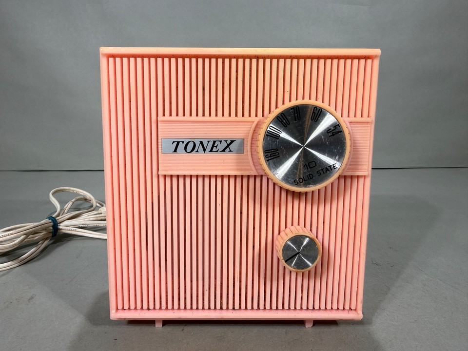 Vintage 1960s Tonex Pink Table-Top AM 10 Transistor Radio | eBay