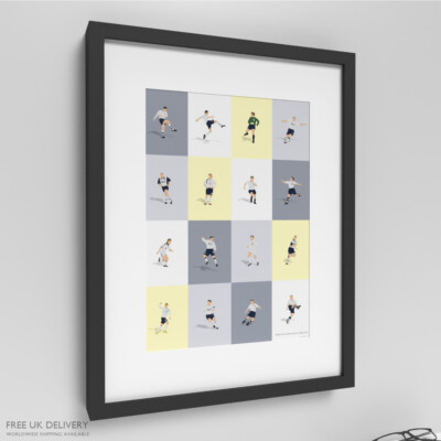 Preston North End's Greatest Players Print Poster Deepdale Stadium ...