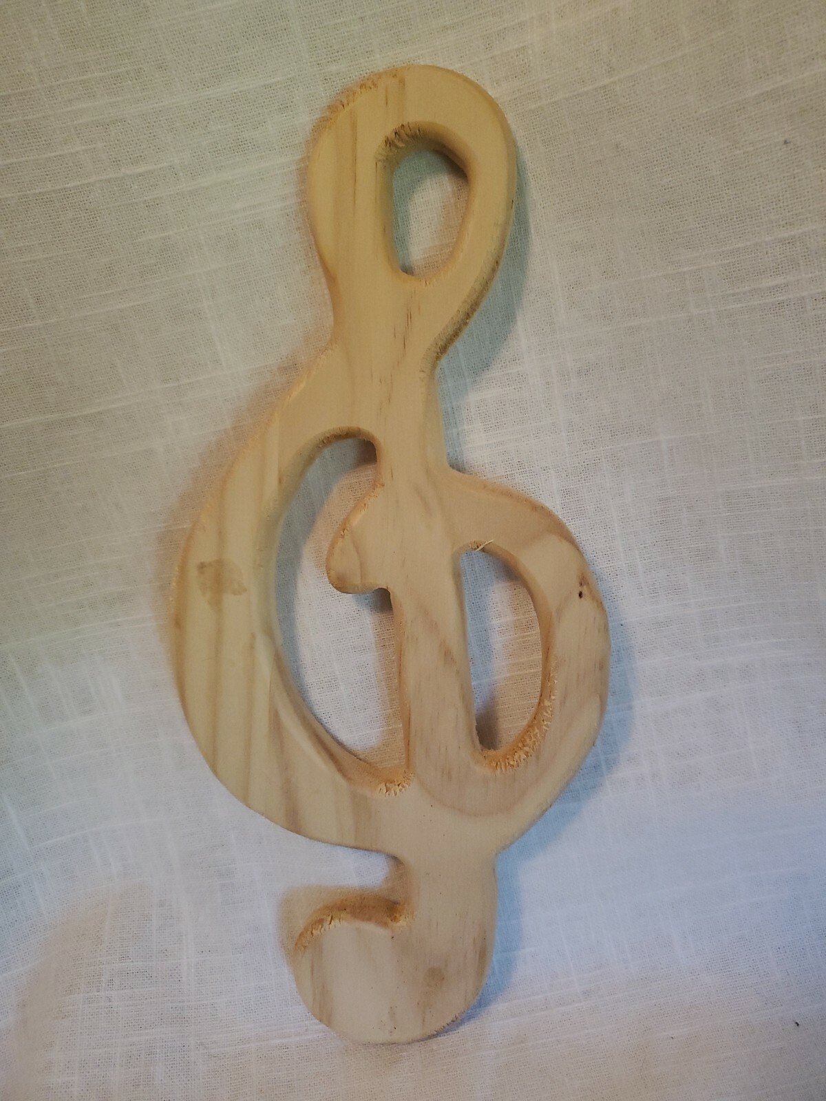 LARGE UNFINSHED WOOD TREBLE CLEF CUTOUT -12" | eBay