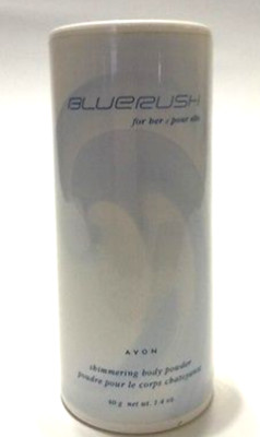 Avon Blue Rush Talc Shimmering Body Powder 1.4 oz New BlueRush | eBay