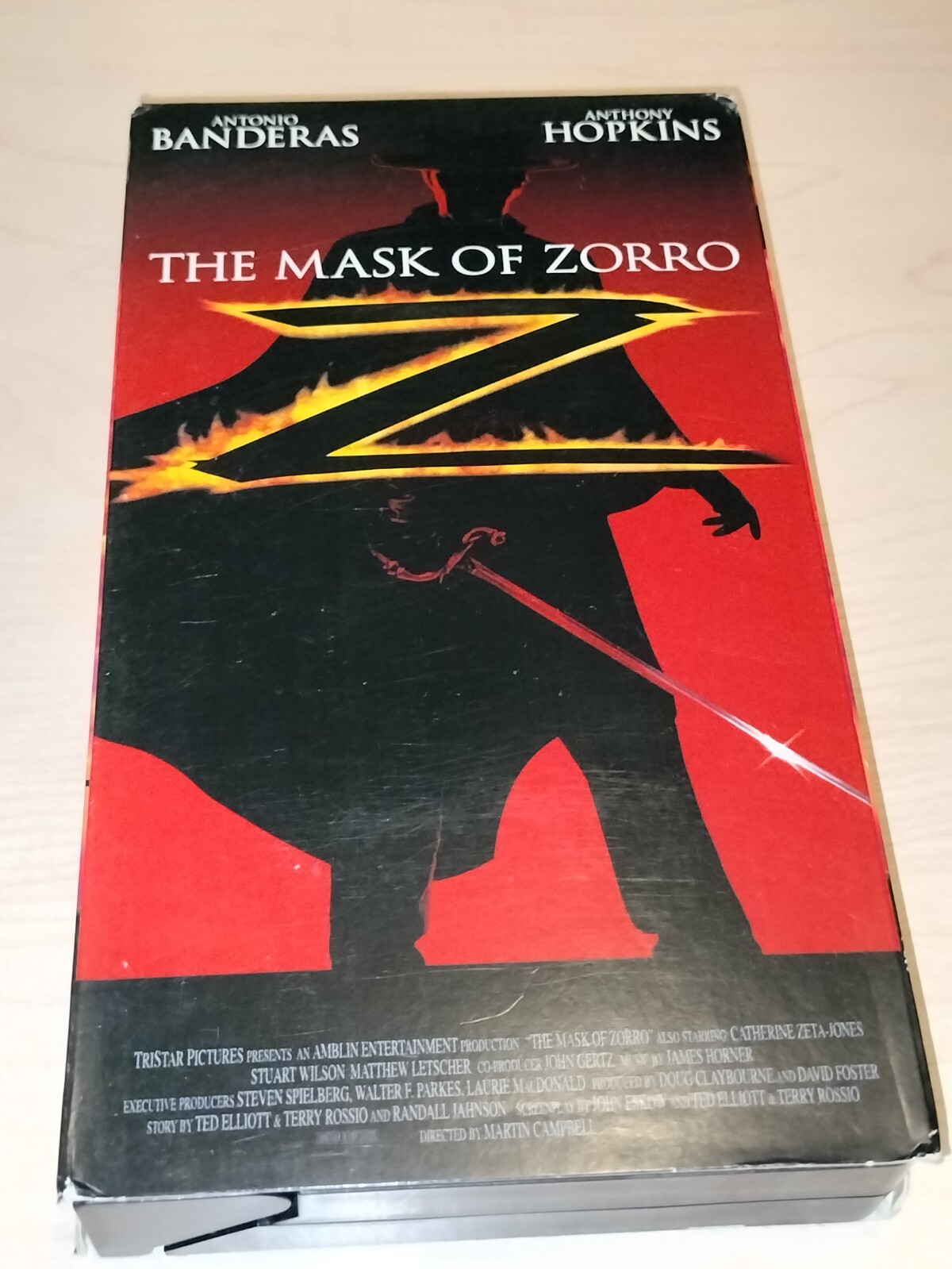 The Mask of Zorro (VHS, 1998) Antonio Banderas, Anthony Hopkins | eBay