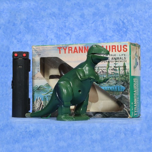 1960s Remote Control TYRANNOSAURUS in BOX Battery Toy T-REX SCARCE! | eBay