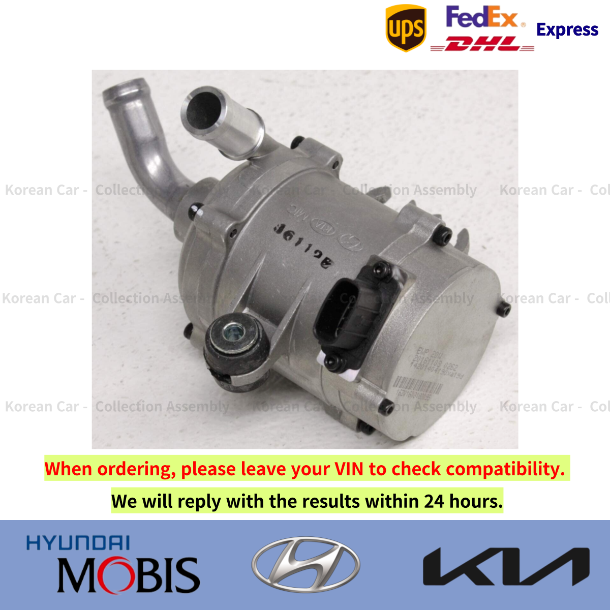 Genuine 369103D010 EWP ASSY Engine Water Pump for HYUNDAI, KIA models ...