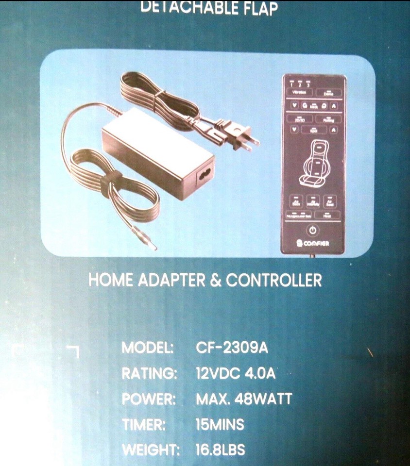 Comfier Massager with Heat Air Compress Kneading Shiatsu Massage With ...