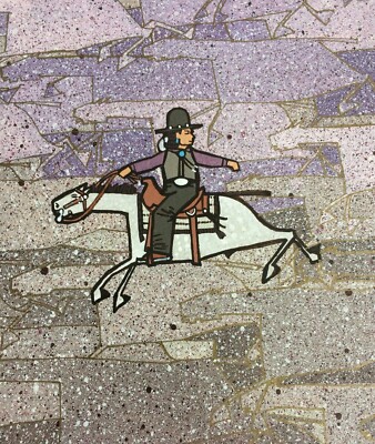 Anthony Chee Emerson painting After Smoke Run horse horseback riding | eBay