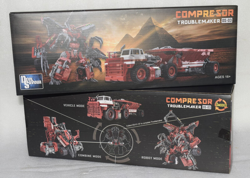 Transformable Toys Devastator Devil Saviour Ds-03 Overload Compresor ...