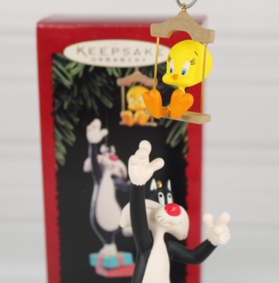 HALLMARK SYLVESTER AND TWEETY BIRD SET OF 2 VINTAGE LOONEY TUNES ...