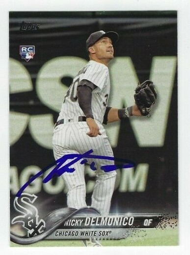 Nicky Delmonico Autographed 2018 Topps Series 1 Signed Card #306 White ...