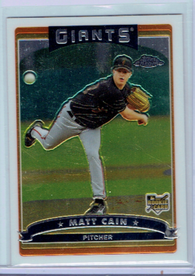MATT CAIN 2006 Topps Chrome ROOKIE RC #304 Giants | eBay