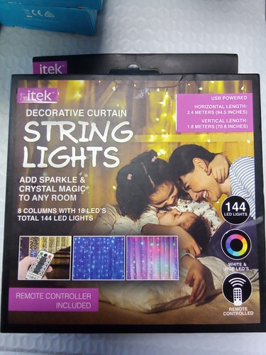 ITek LED Strip Light 6.5 Feet Remote Control Color Change Sound ...