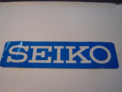 Large Seiko Logo watch window sticker advertising Letter sticker Made ...