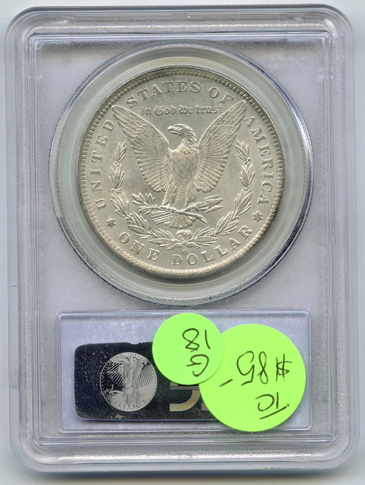 1884-O Morgan Silver Dollar PCGS MS62 Certified - New Orleans Mint ...