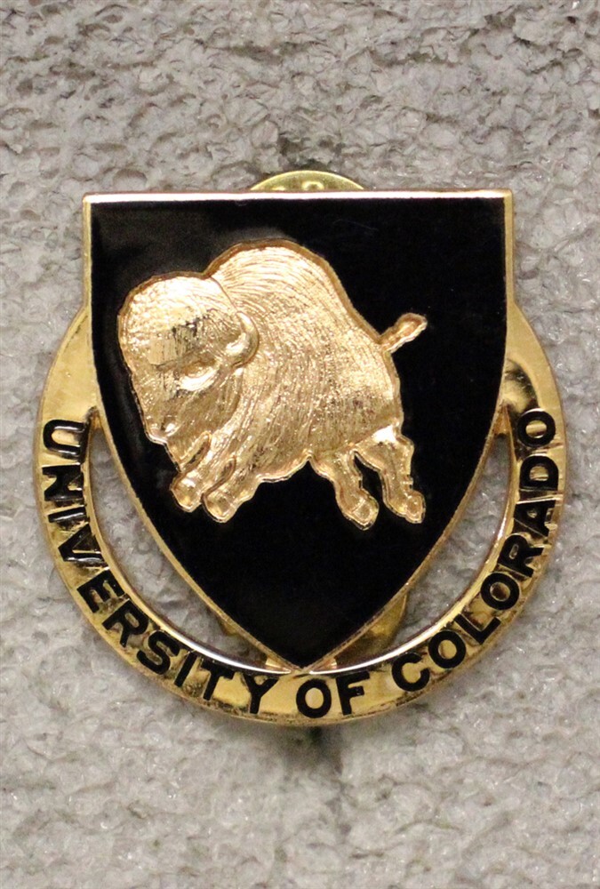 Army ROTC DI Pin: University of Colorado (1975 design) - c/b, Meyer 22M ...