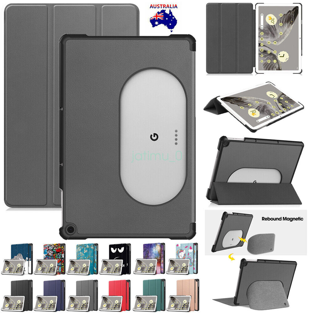 For Google Pixel Tablet 11" Case Flip Folding Stand PU Leather Magnetic ...