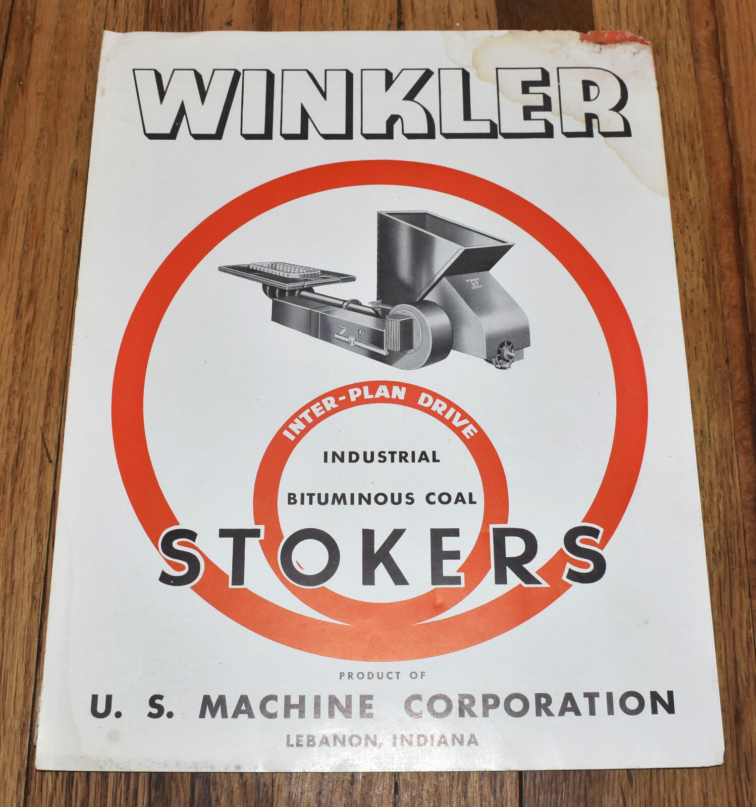 Vintage Winkler Coal Stoker Industrial Models 20 30 40 55 75 Sales ...