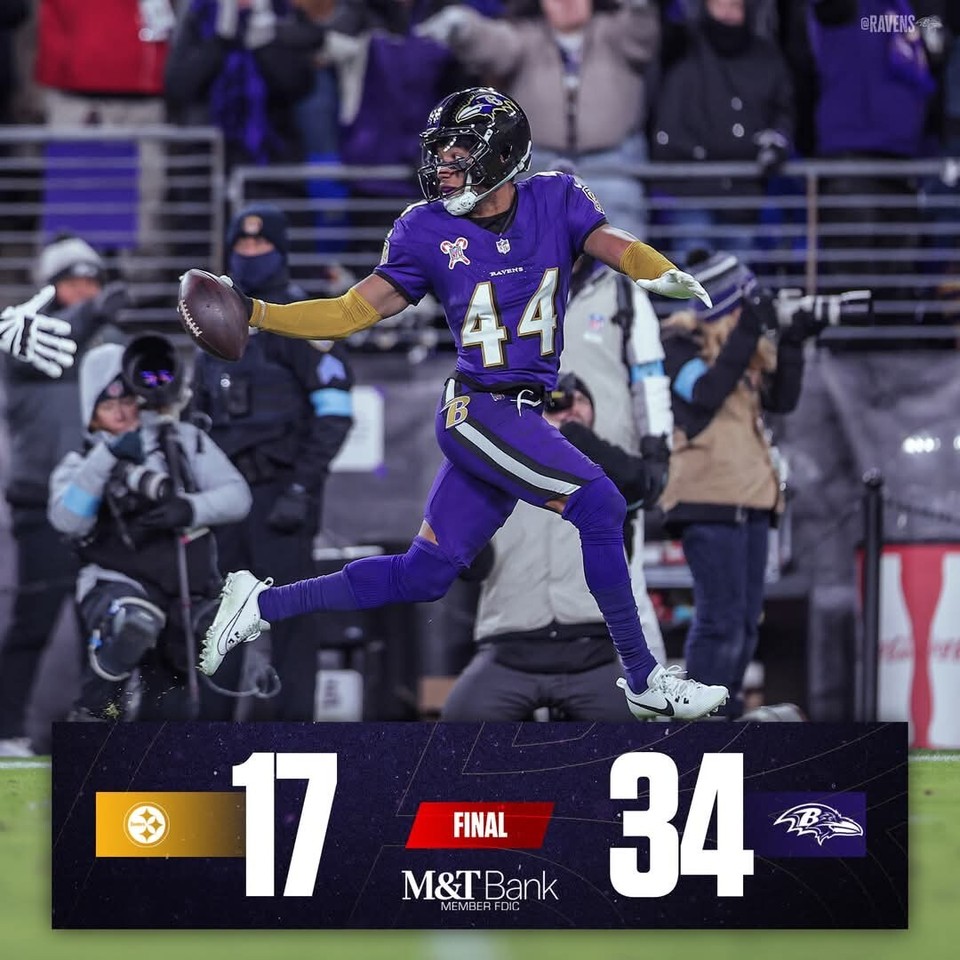 BALTIMORE RAVENS 12/21/24 GAMEDAY PROGRAM vs Pittsburgh Steelers ...