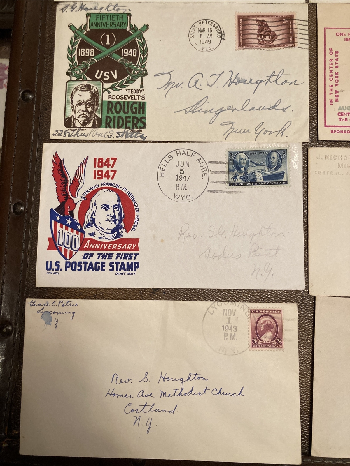 first day issue stamped envelopes and envelopes with handwritten ...