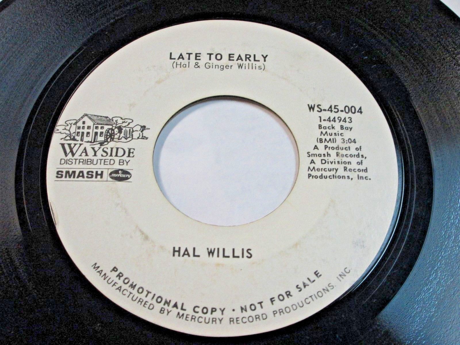 HAL WILLIS BAYOU PIERRE 45 7" VG/VG+ US WAYSIDE PROMO CAJUN VINYL ...