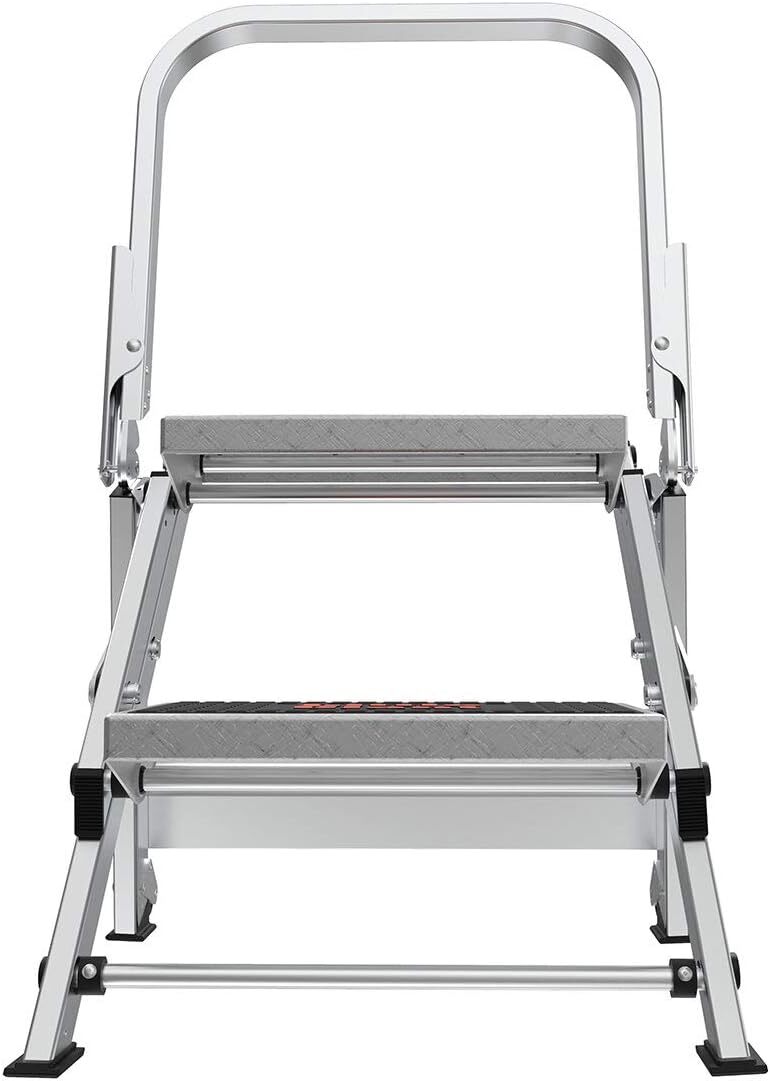 Little Giant Ladders, Safety Step, 2-Step, 2 foot, Step Stool, 2 Gray ...