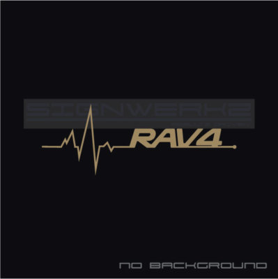 RAV 4 Heart Beat Pulse Decal Logo Left Toyota vvti TRD Racing V6 Pair ...