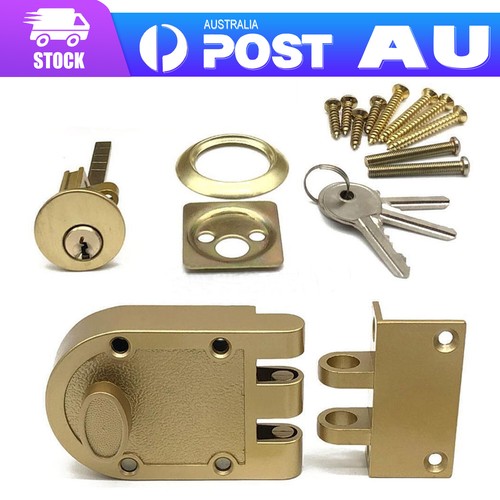 Door Lock Single Cylinder Deadlock Kit Anti Jimmy Lock with 3 Keys | eBay