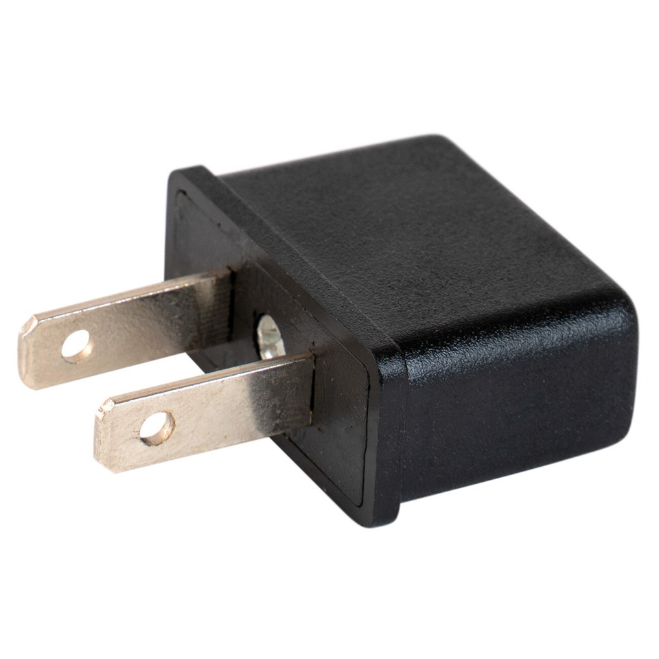 (5-pack) EU Euro Europe to US USA Power Jack Wall Plug Converter Travel ...