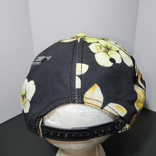 NEFF COMPANY - Fresh Black Floral Hawaiian SnapBack Hat Surfing Cap ...