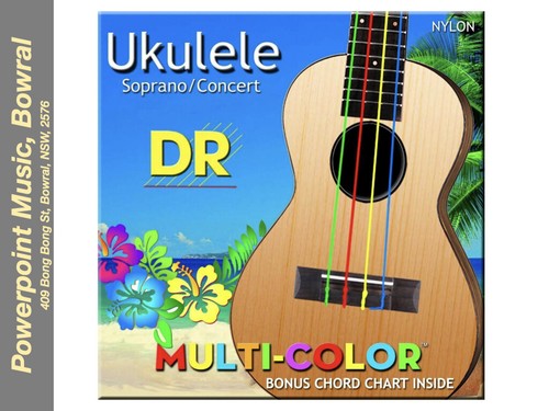 DR UMCSC Multi Color Nylon Uke Strings - Soprano/Concert | eBay Australia