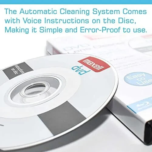Maxell DVD VCD CD-ROM Laser LENS CLEANER KIT Dry/Wet Laser Lens Cd Disc ...