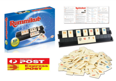 THE ORIGINAL RUMMIKUB BOARD GAME RUMMY TOY FAMILY TABLE SET XP 6 ...