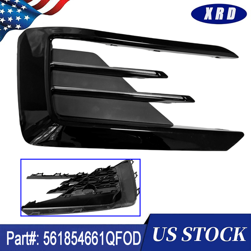 Front Left Fog Light Grille For 2016-2019 VW Passat R-Line Grill ...