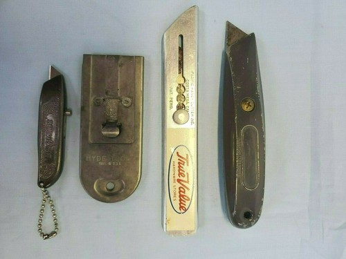 Mixed Used Lot Vintage Box Cutters Tools True Value Hyde Handy Cutter ...