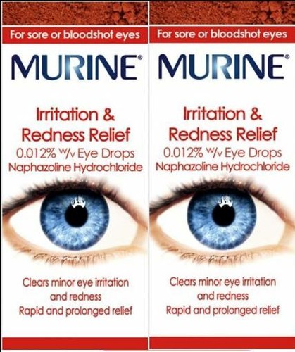 (2 PACKS) Murine Irritation & Redness Relief Eye Drops - 10ml ...