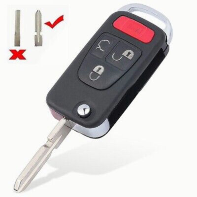 Replacement Flip Remote Key Shell Case Uncut HU39 for Mercedes Benz ML ...