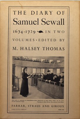 Diary of Samuel Sewall, 1674-1729 by Halsey M. Thomas (1973, Hardcover ...
