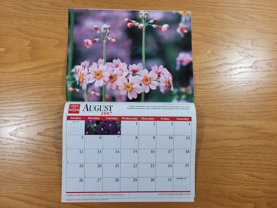 EASTER SEALS Disability Services Calendar Vintage 12-Month 2007 Wall ...