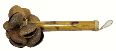 Seed Pod Shaker Novelty Instrument Children's Toy Present Wooden Fair ...