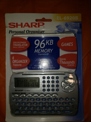 Sharp Personal Organizer EL-6920B New | eBay