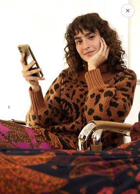 Farm Rio Leopard Sweater | eBay