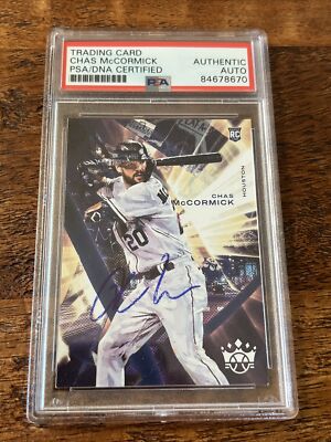 Chas McCormick IP Signed Diamond Kings Card Psa Dna Coa Slab ...